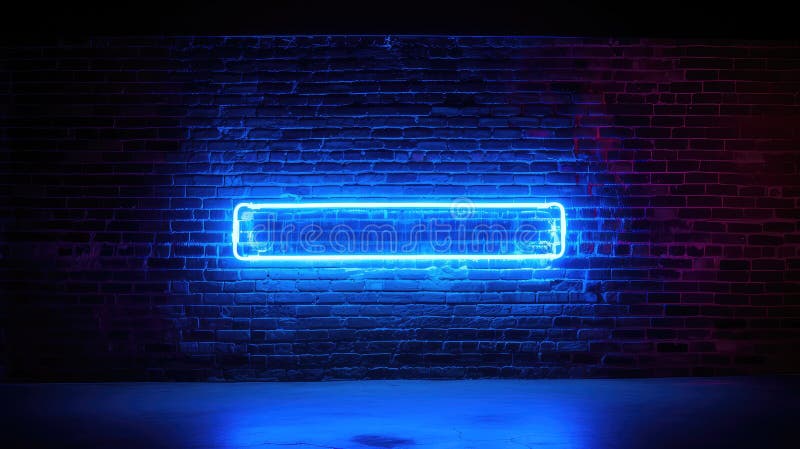 Cursive blue neon lights stock illustration. Illustration of stylish ...