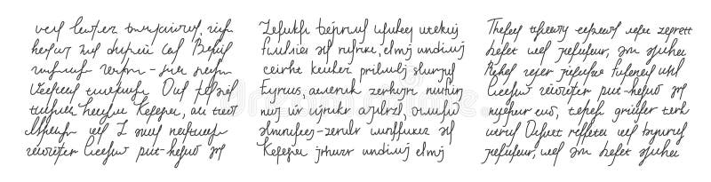 Handwritten Scribble Poem Letter Stock Illustrations – 72 Handwritten ...