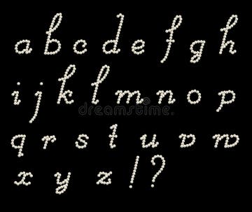 Cursive latin letters stock illustration. Illustration of cursive ...