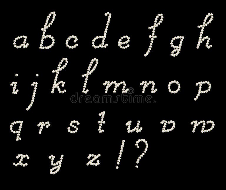 Cursive latin letters stock illustration. Illustration of cursive ...