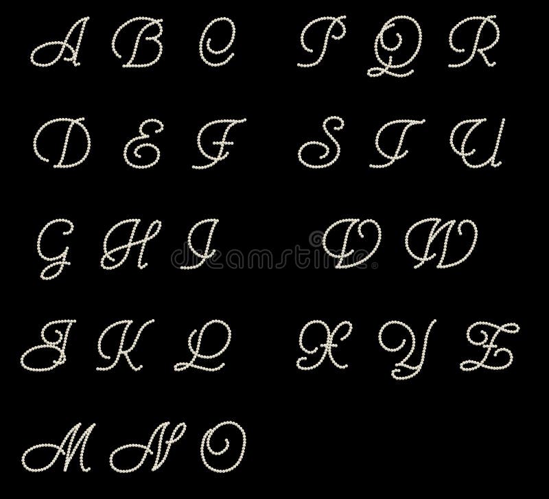 Cursive latin letters stock illustration. Illustration of cursive ...