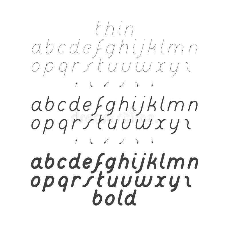 Cursive Small Case Font stock vector. Illustration of calligraphic ...