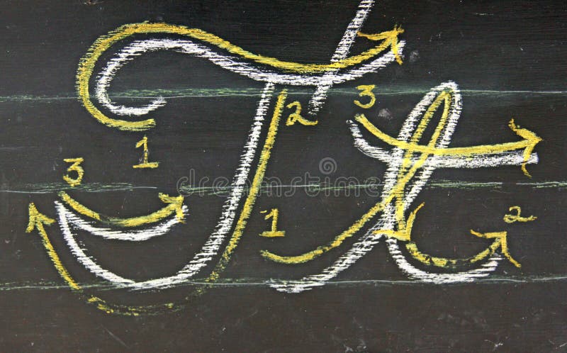 Cursive T stock photo. Image of direction, alphabet, upper - 12768872