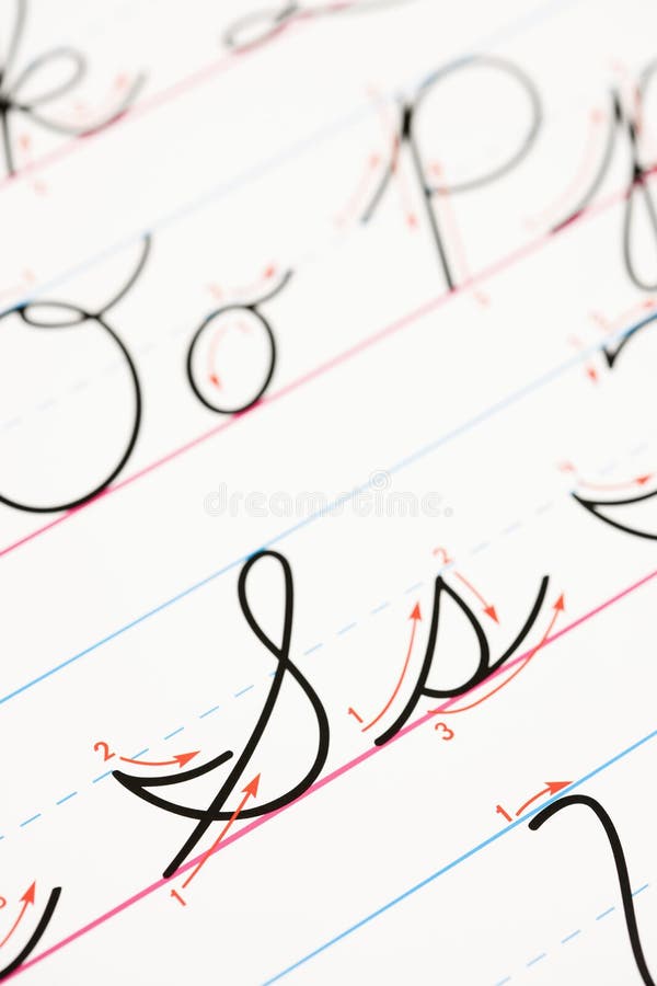 Cursive Handwriting Typography Saying Merry Christmas on Blurred Blue ...
