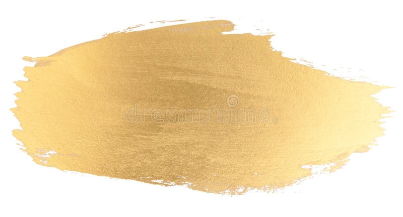 Curso Da Escova Da Textura Da Aquarela Do Ouro Foto de Stock - Imagem ...