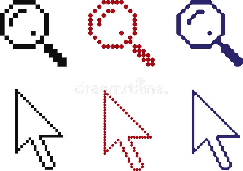 Arrow Busy Cursor Mouse Pointer Icon Stock Vector - Illustration of ...
