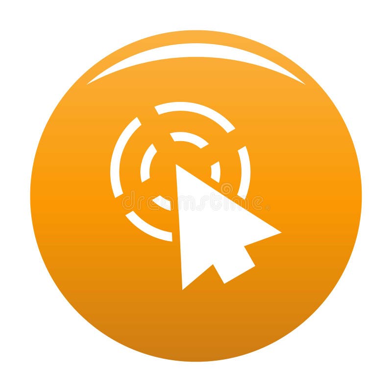 Cursor app icon orange stock illustration. Illustration of graphic ...
