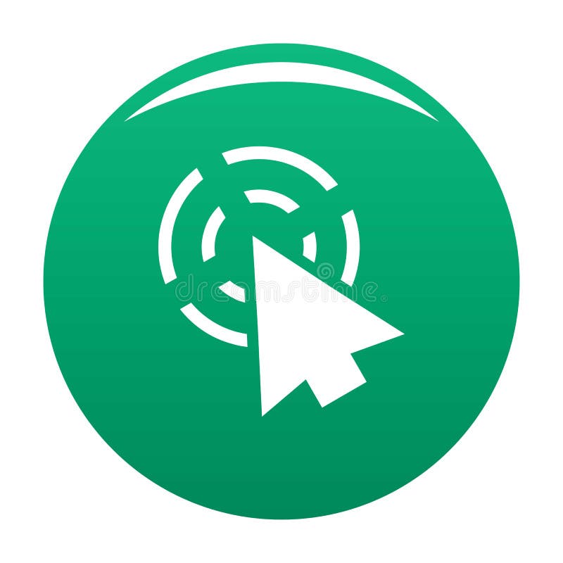 Cursor App Icon Vector Green Stock Vector - Illustration of object ...