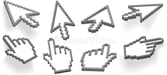 Cursors Hand Arrow Stock Illustrations – 893 Cursors Hand Arrow Stock ...