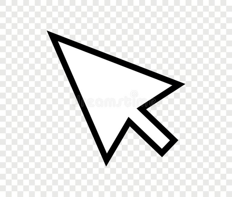 Cursor Arrow Icon Click Pointer. Vector Internet Cursor Symbol Point ...