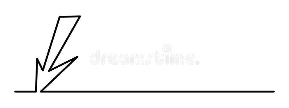 Cursor Arrow One Line Art,hand Drawn Pointer,idea Directions Using an ...