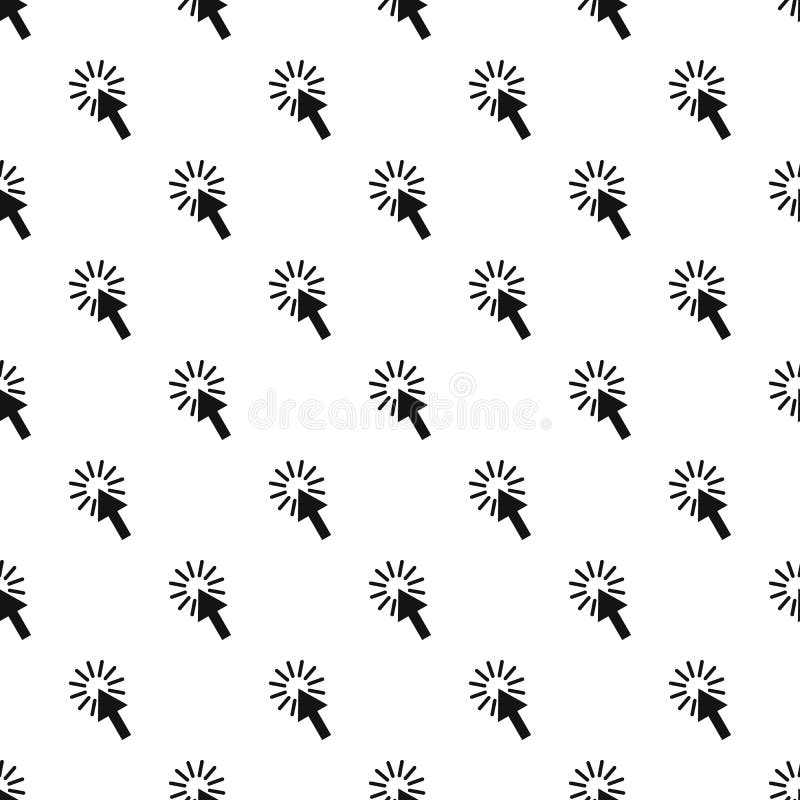 Cursor Arrow Pattern, Simple Style Stock Vector - Illustration of ...