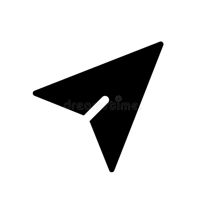 Cursor Arrow Pointer Pixel Perfect White Linear Ui Icon for Dark Theme Stock Vector ...