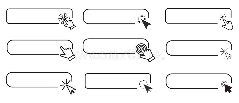 Mouse Pointer Symbol Icon Stock Illustrations – 31,240 Mouse Pointer ...