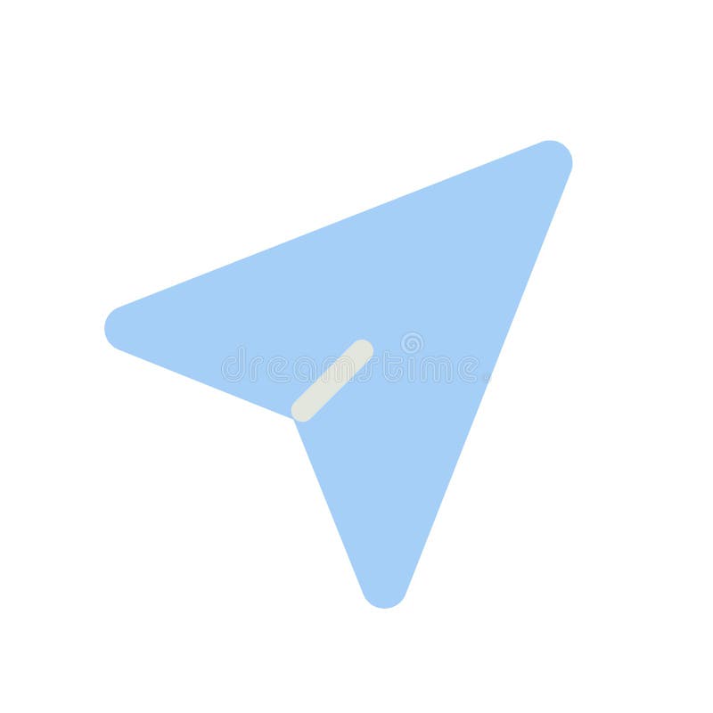 Cursor Arrow Pointer Flat Color Ui Icon Stock Vector - Illustration of navigation, direction ...