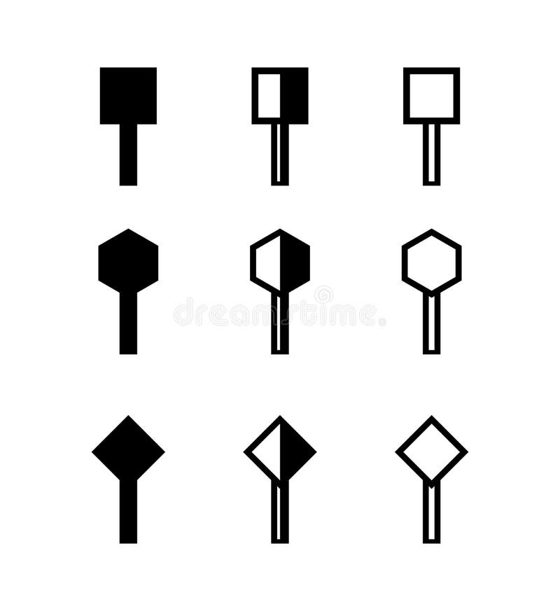 Cursor Black Simple Icon Isolated on White, Cursor Symbol for Pointer ...