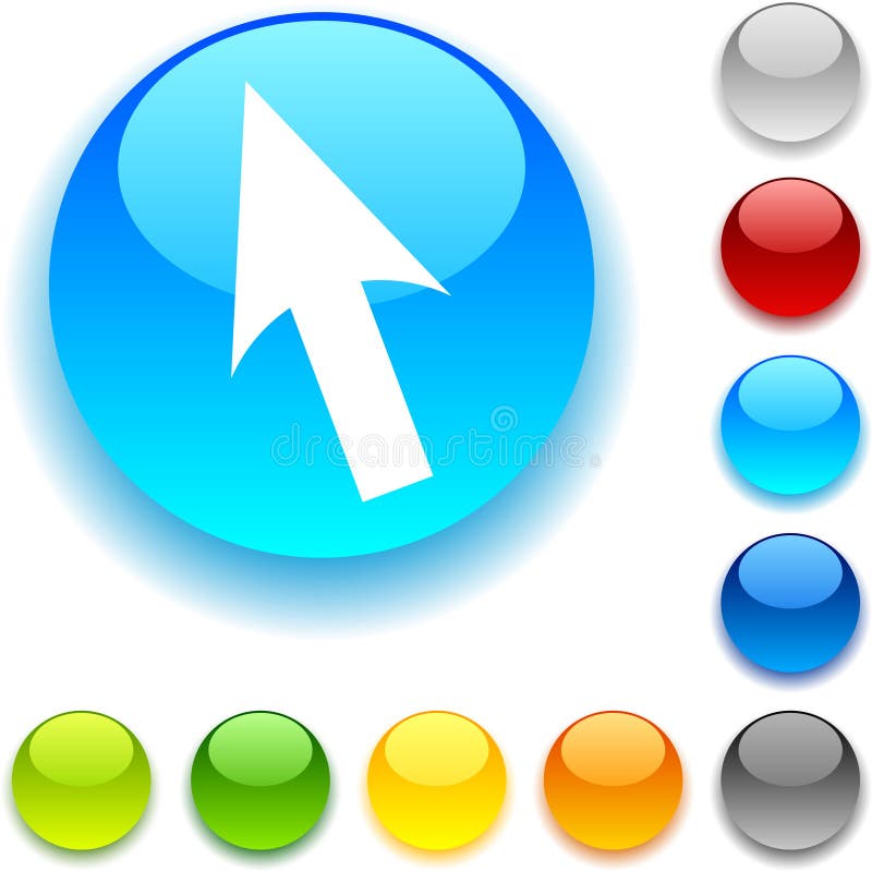 Cursor button. stock vector. Illustration of direction - 11779417