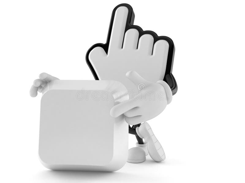 Cursor Character with Blank Keyboard Key Stock Illustration ...