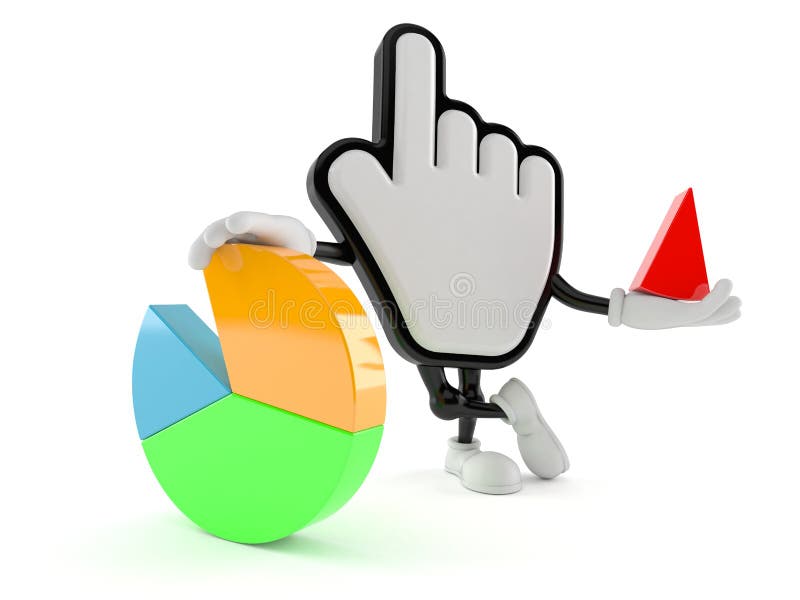 Cursor with chart stock illustration. Illustration of finance - 169465842