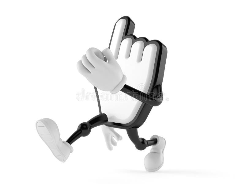 Cursor Character Jumping on Jumping Rope Stock Illustration ...