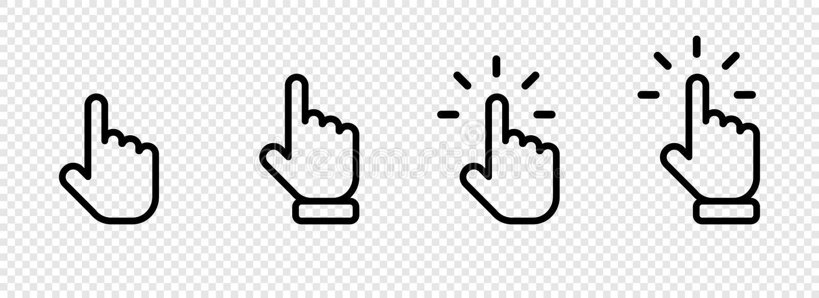 Click Cursor Collection. Cursor Arrows and Computer Mouses with Clicking. Cursor Icons. Arrows ...