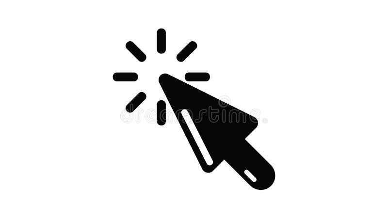 Cursor Click Icon Animation Stock Video - Video of click, page: 222277383