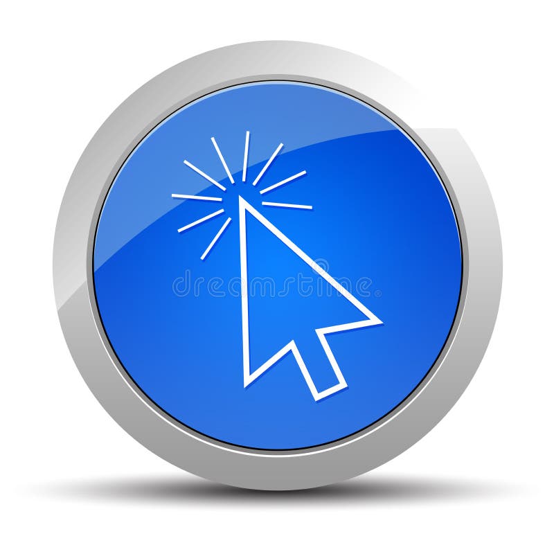 Click here arrow icon stock vector. Illustration of scalable - 11873966