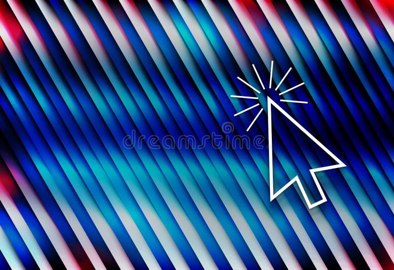 Cursor Click Icon Colorful Bright Motion Background Illustration Stock ...