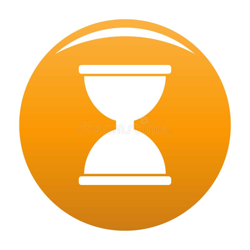 Cursor Click Loading Icon Vector Orange Stock Vector - Illustration of ...