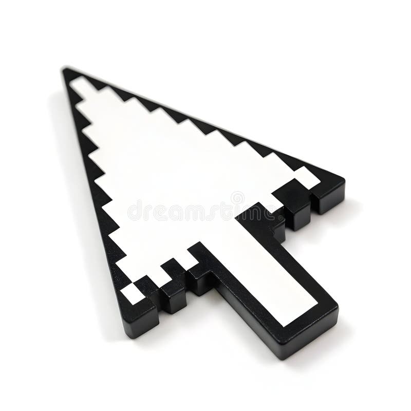 Cursor Select Click Isolated on White Background Stock Illustration ...