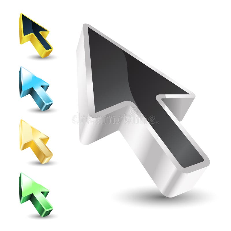 Computer cursor arrow stock vector. Illustration of icon - 15681226