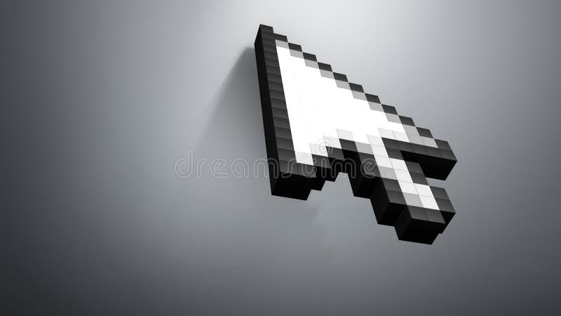 Cursor Computer Mouse. File Contains a Path To Isolation. Stock ...
