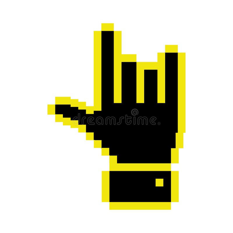 Cursor Concept in Form of Hand Shape Stock Vector - Illustration of ...