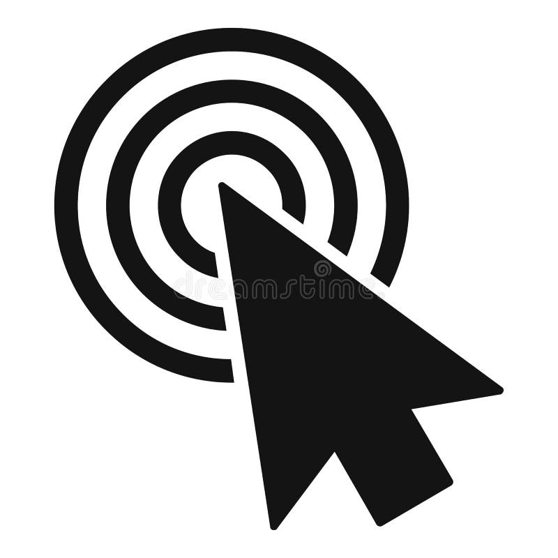Cursor Design Element Icon, Simple Black Style Stock Vector ...