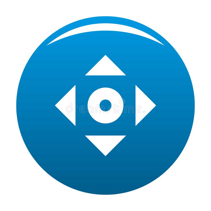 Cursor Displacement App Icon Blue Vector Stock Vector - Illustration of ...
