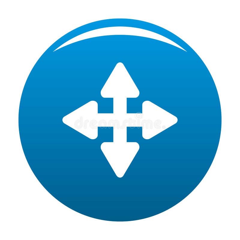 Cursor Displacement Element Icon Blue Stock Illustration - Illustration ...