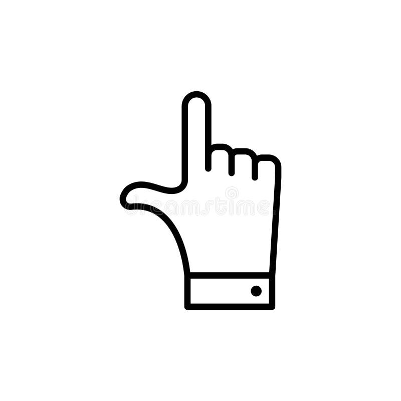 Cursor Finger Icon Perfect for Navigation and Web Interfaces Stock ...
