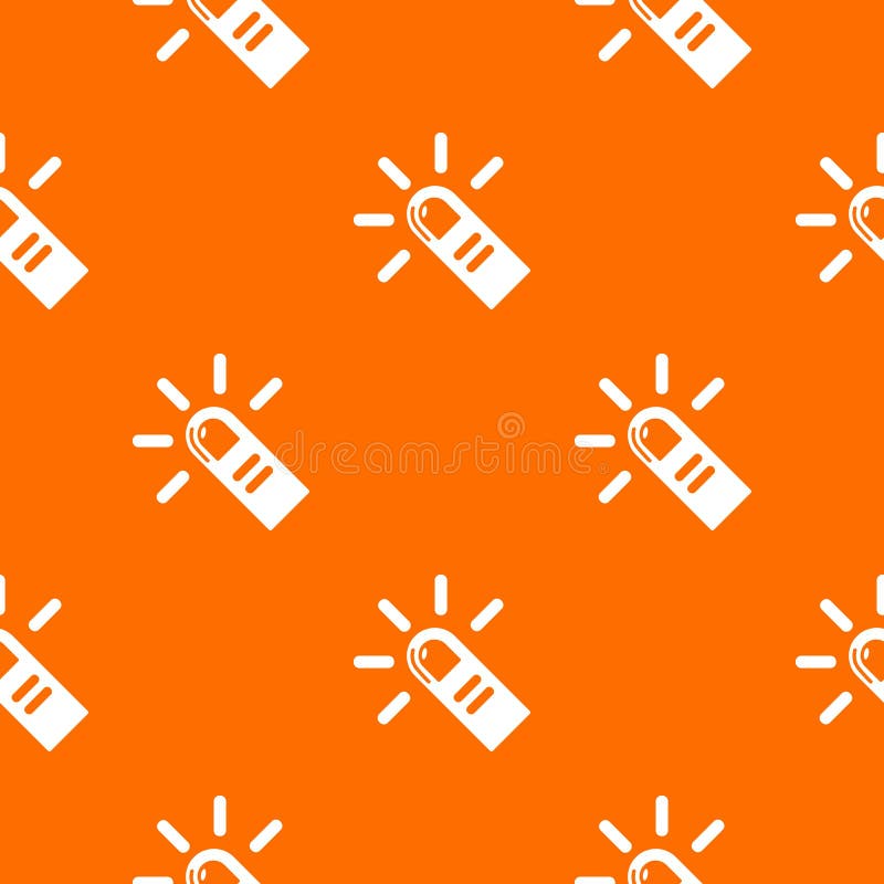 Cursor Finger Pattern Vector Orange Stock Vector - Illustration of ...