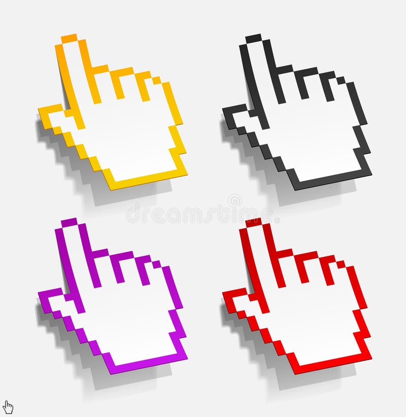 Cursor Stickers Stock Illustrations – 575 Cursor Stickers Stock ...