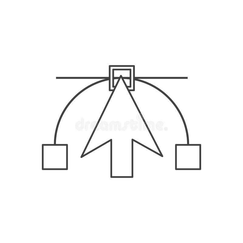 Cursor and Graphic School Tool Design Stock Illustration - Illustration ...