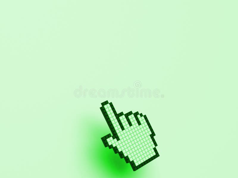Mouse Hand Cursor Green Background Stock Illustrations – 1,287 Mouse ...