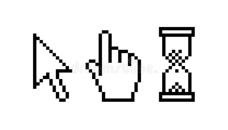 Pixelated Cursor Arrow Icon Stock Illustrations – 1,607 Pixelated ...