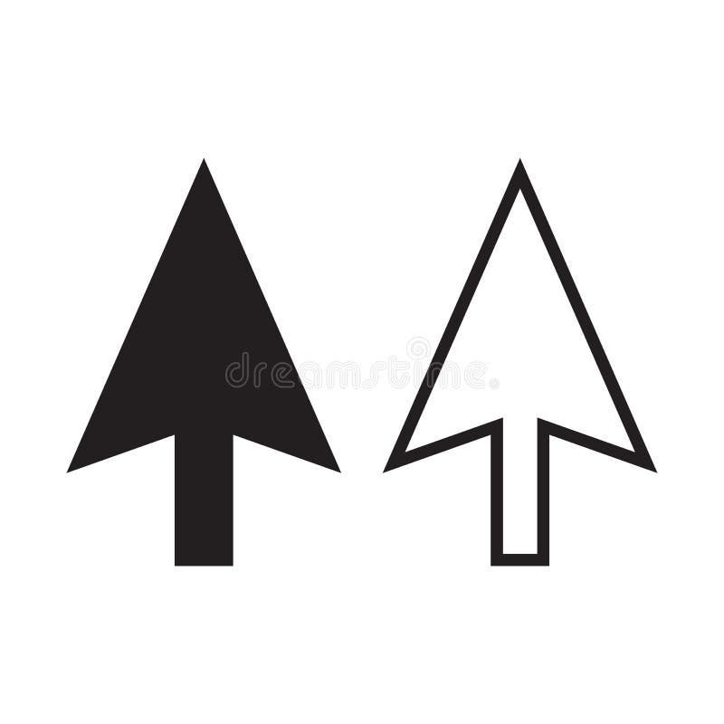 Cursor Icon. Vector Illustration Stock Illustration - Illustration of ...