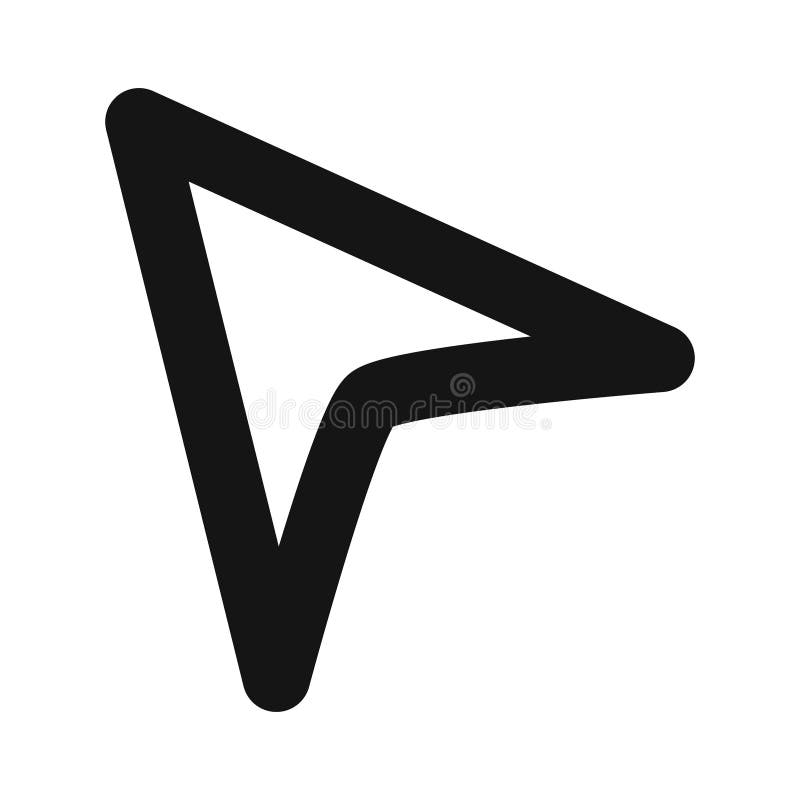 Pointer Cursor Icon Ideal for Digital Navigation and Interfaces Stock ...