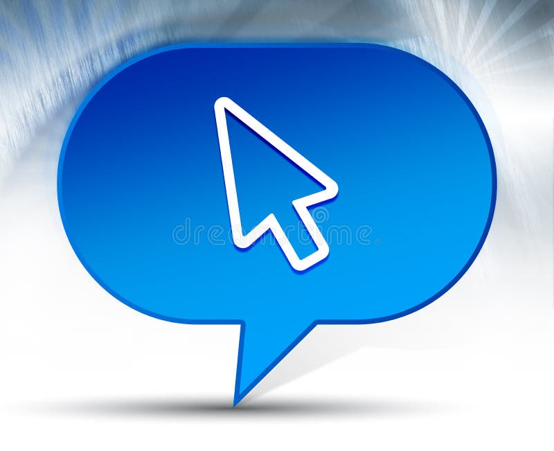 Cursor Icon Flat Trendy Round Button Set Stock Vector - Illustration of ...