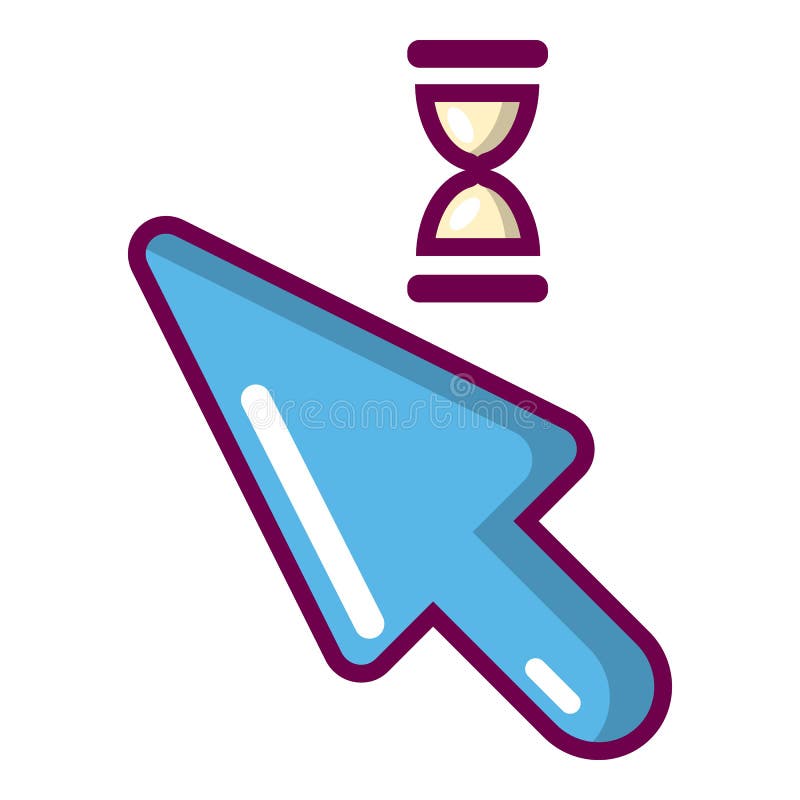 Cursor icon, cartoon style stock vector. Illustration of interface ...