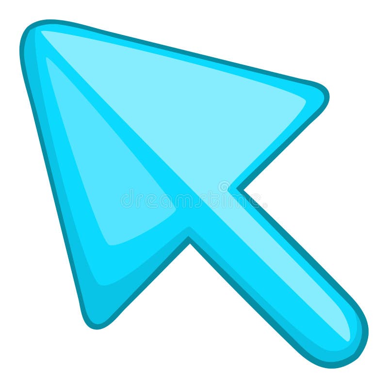 Cursor icon, cartoon style stock vector. Illustration of blank - 79564429