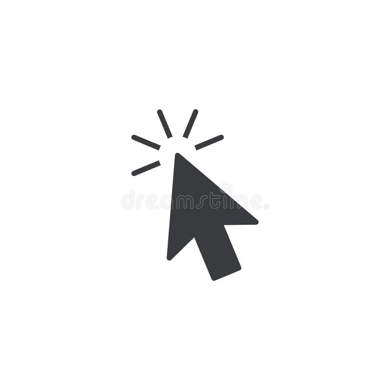 Cursor Icon. Cursor Button. Vector Cursor Shape. Arrow Symbol Stock ...