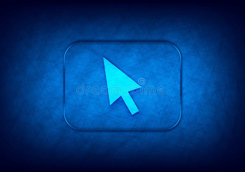Cursor Icon Abstract Digital Design Blue Background Stock Illustration ...