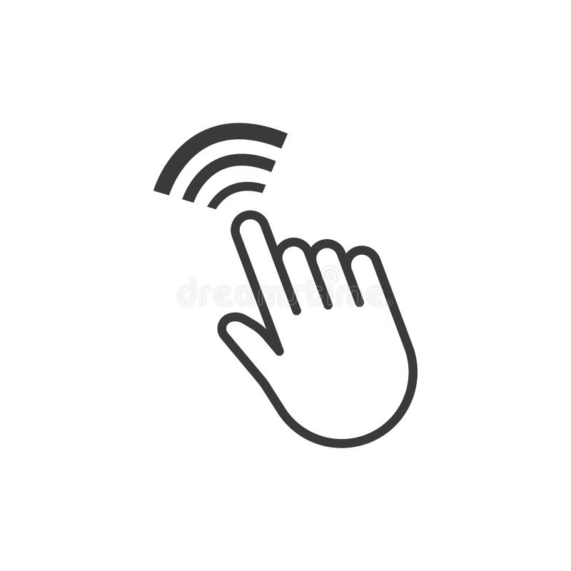 Cursor Icon Pointer Mouse Icon Stock Vector - Illustration of touch ...